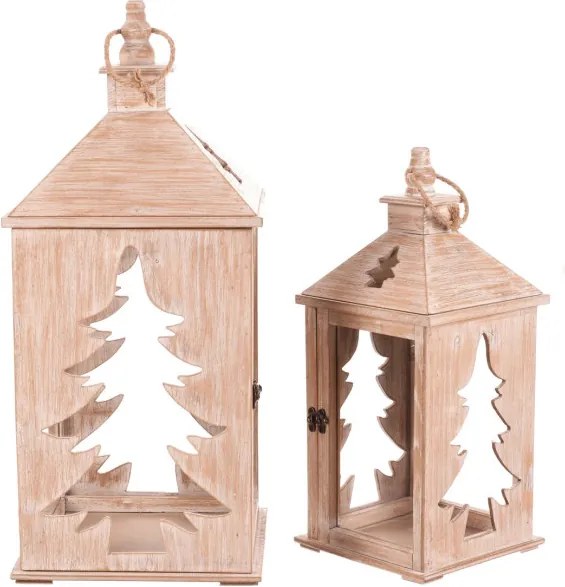 Set dvou luceren domeček hnědý DA220 (2 ks)