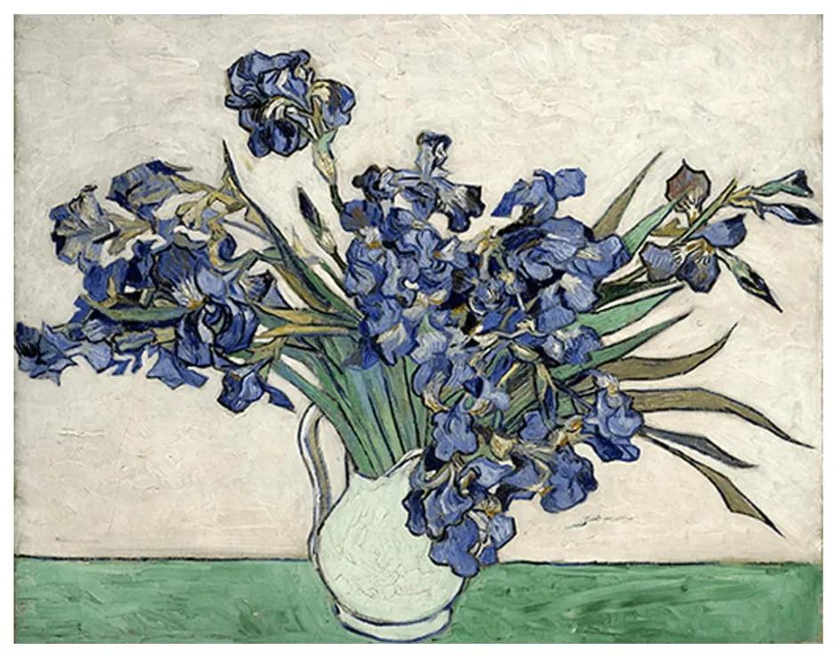 Reprodukce obrazu Vincenta van Gogha - Irises 2, 40 x 26 cm