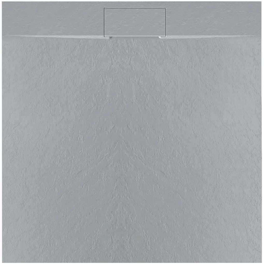 Rea Bazalt, sprchová vanička 90x90x2, 5 cm + nízký sifon, šedá, REA-K4105