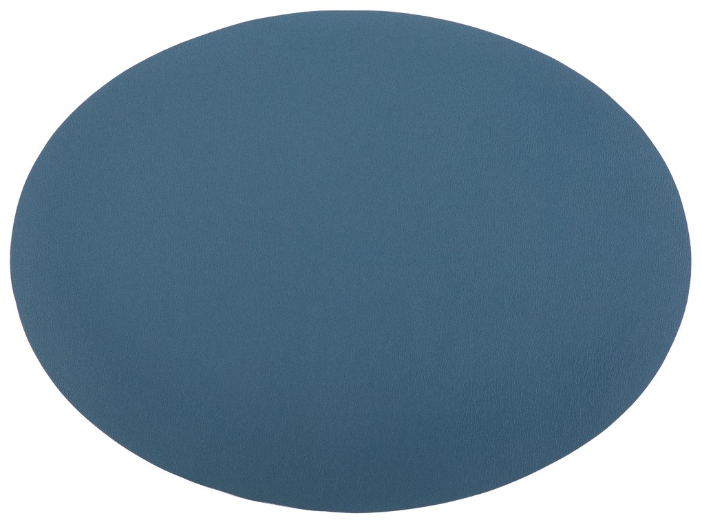 TISECO Prostírání imitace kůže 33 x 47 cm ovál modrá