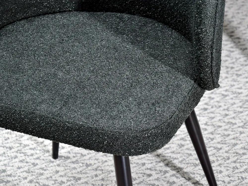 MPT Moderní židle Sensi - černá látka Boucle