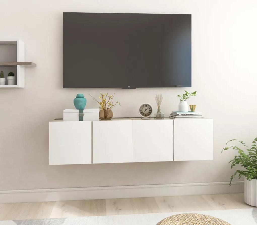 vidaXL Závěsné TV skříňky 2 ks 60x30x30 cm kompozitní dřevo [804509] Barva: Černá