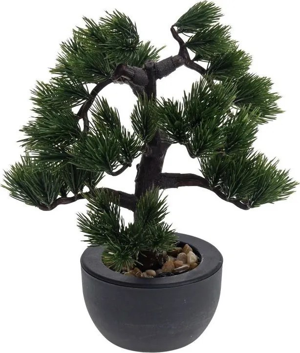Dekorativní bonsaj s jehličím 31 cm