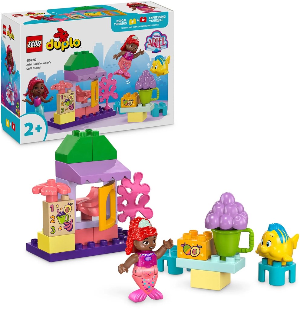Lego stavebnice lego duplo | disney 10420 ariel a šupinka – stánek s kávou