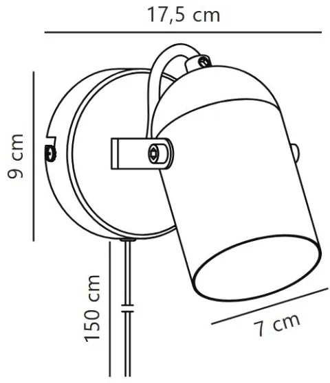 Nordlux - Nástěnné bodové svítidlo LOTUS 1xE14/40W/230V