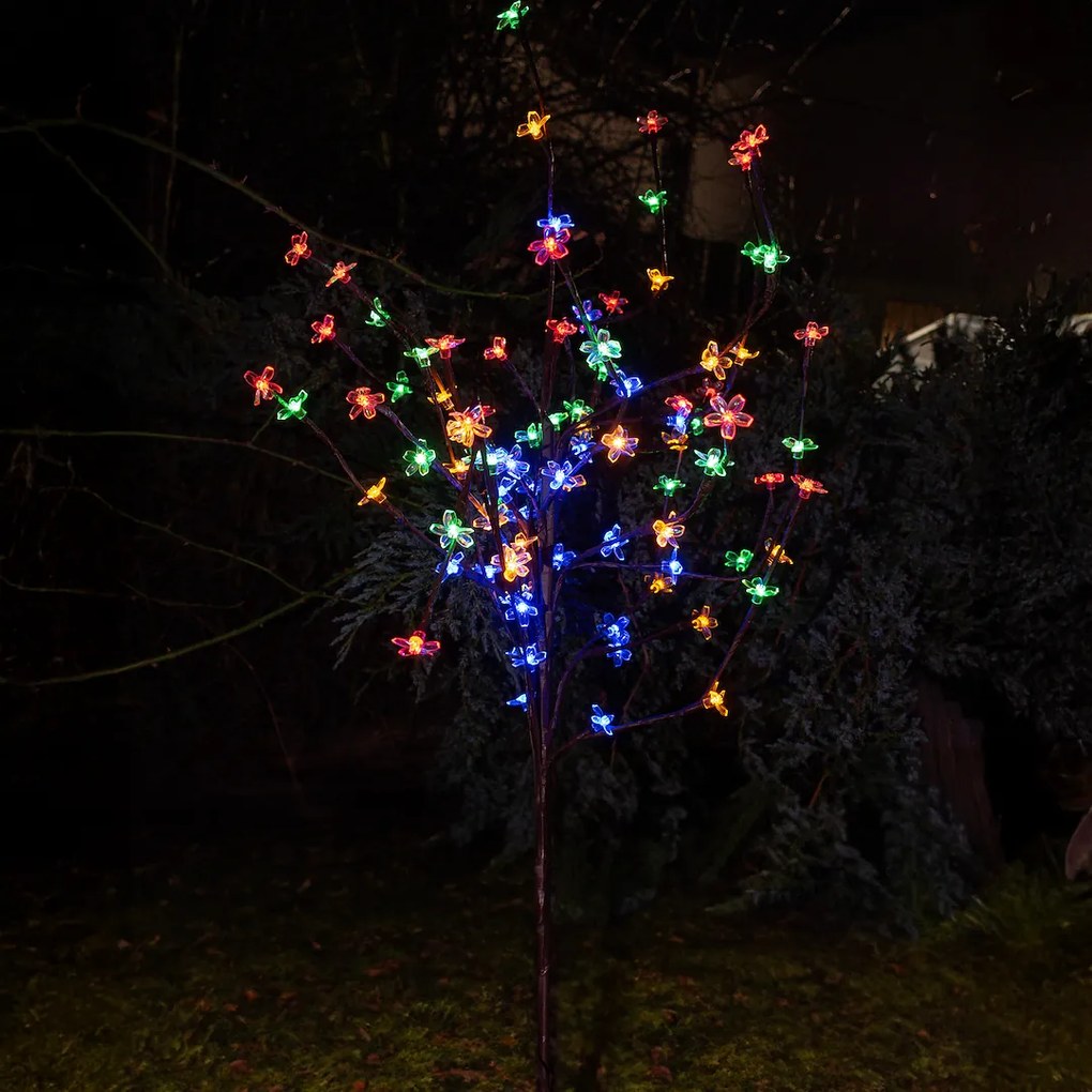 Solární LED stromek Tree, 0,1w, 3000k, RGB