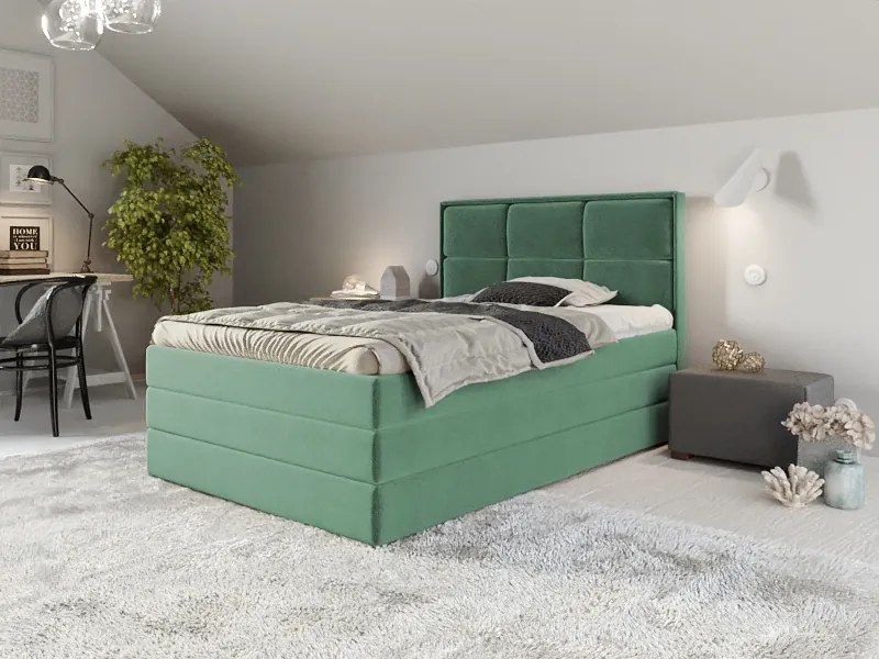Postel boxspring Samara 100x200 s úložným prostorem - výběr barev