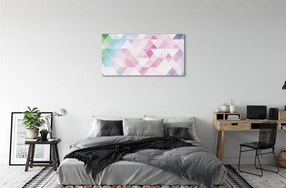 Obrazy na plátně Barevný vzor diamantů 120x60 cm