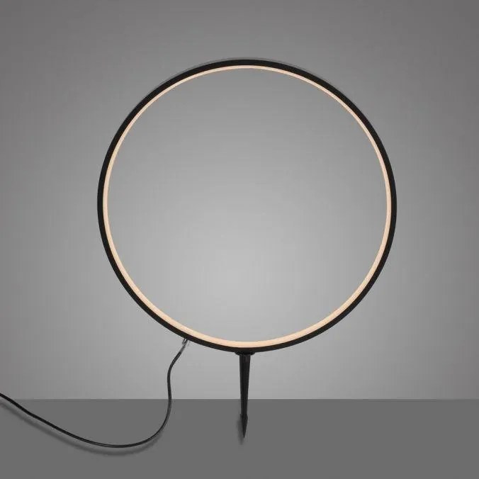 LD 19511-18 ZIRKULU LED venkovní svítidlo se zápichem průměr 50cm černá IP65 s časovačem do zahrady 3000K - JUST LIGHT