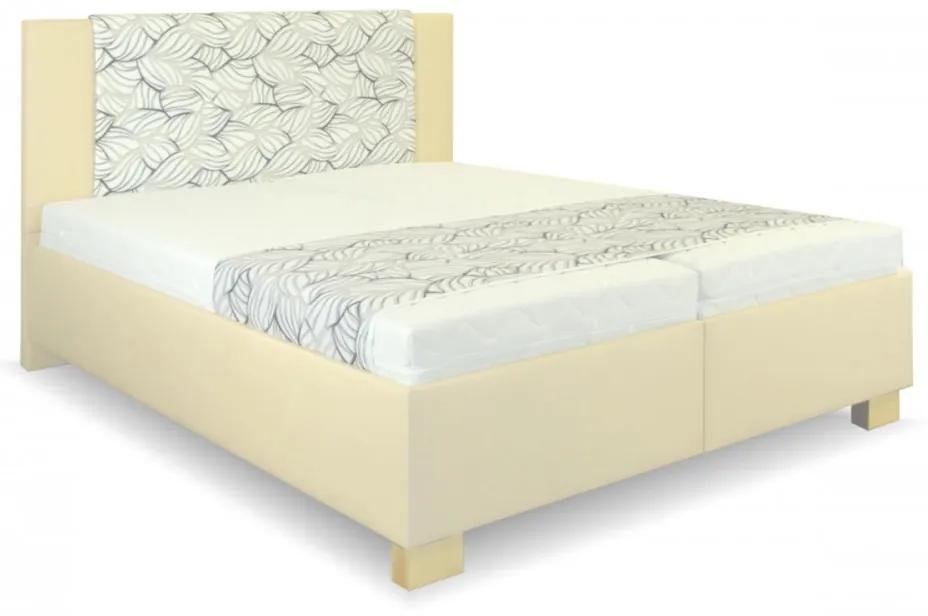 Zvýšená čalouněná postel s úložným prostorem Laura GrivalBed, Zelená