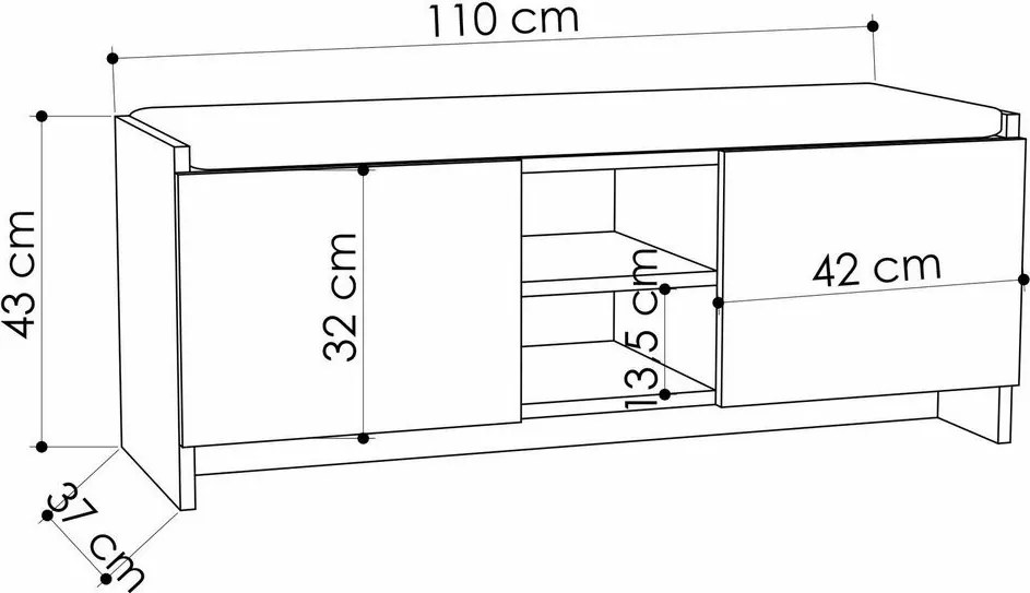 Botník Zulla Dark Oak