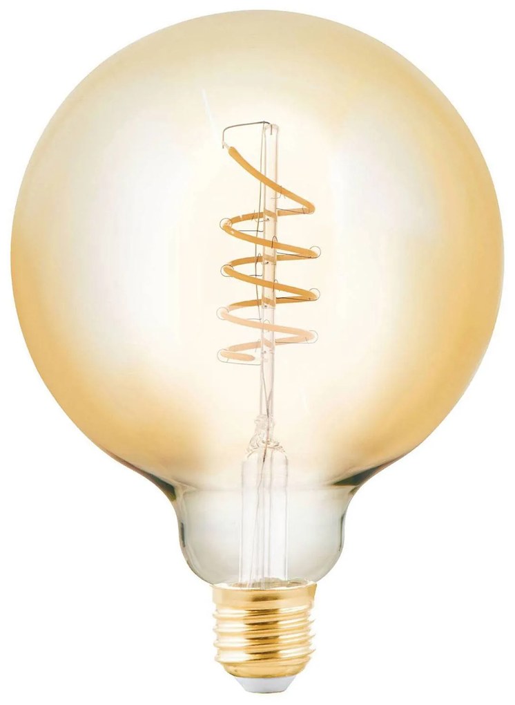 LED žárovka Globe E27 4W jantarová Ø 12,5 cm