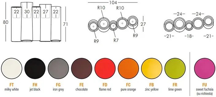 Designový květináč Bamboo