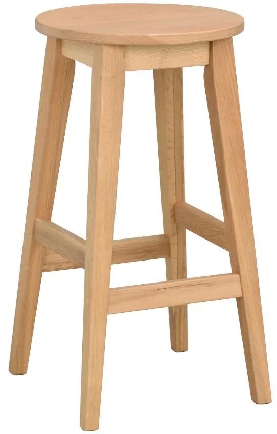 OnaDnes -20% Dubová barová židle ROWICO AUSTIN 65 cm