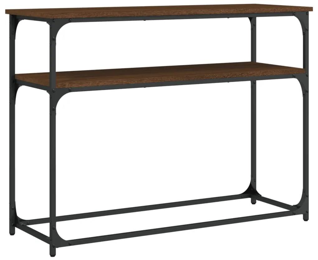 vidaXL Konzolový stolek hnědý dub 100 x 35,5 x 75 cm kompozitní dřevo