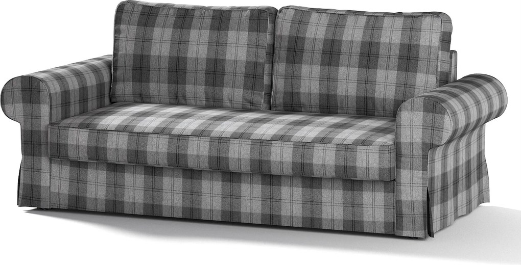 Potah na pohovku IKEA Backabro,  3-místná, rozkládací barva šedá látka pletený vzor, vzorované