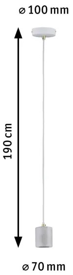 Paulmann 79750 - 1xE27/20W Lustr na lanku NORDIN 230V