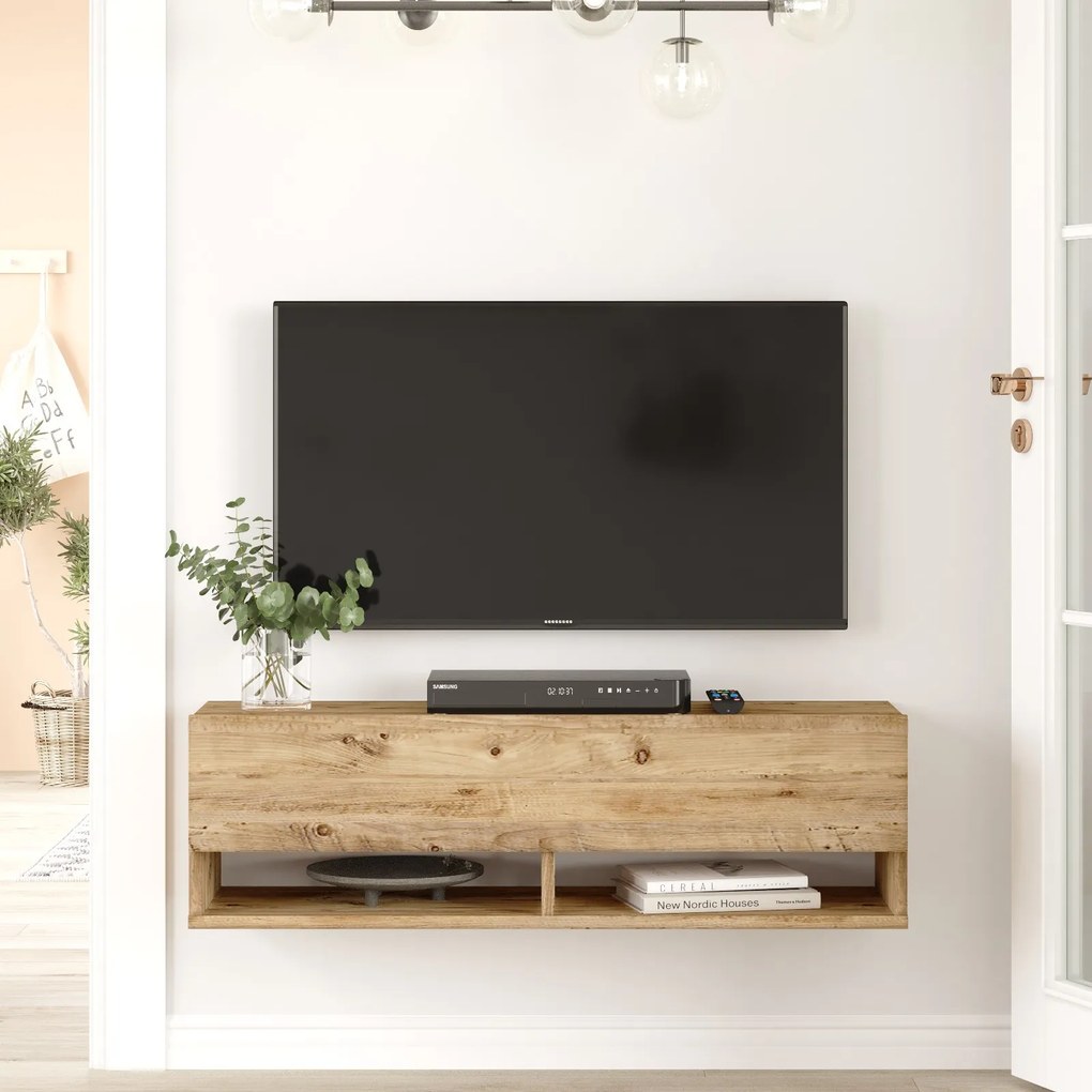 KALUNE DESIGN dřevěný TV stolek FRAM 29x100 cm 956LCS1617