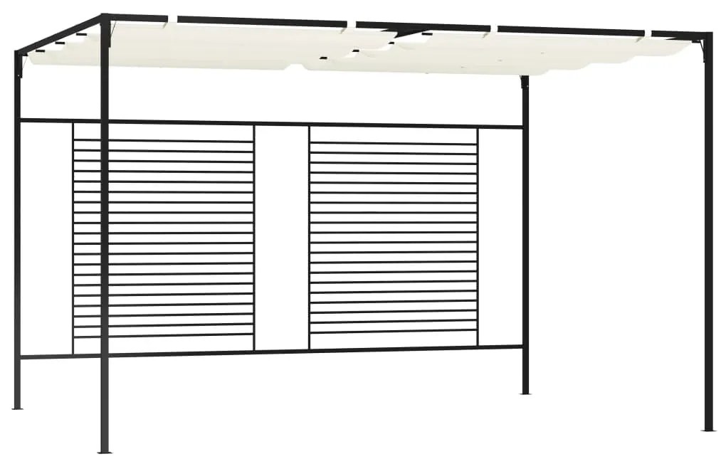 Altán se zatahovací střechou 3 x 4 x 2,3 m krémový 180 g/m² 313623