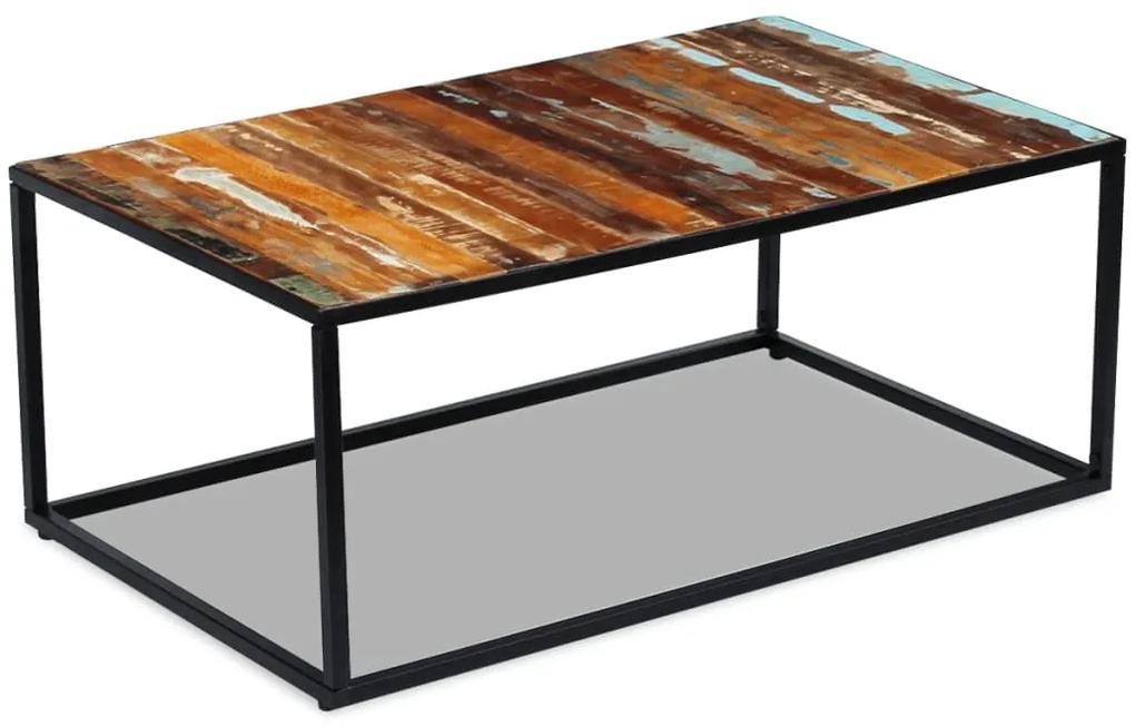 243336 vidaXL Konferenční stolek masivní recyklované dřevo 100 x 60 x 40 cm