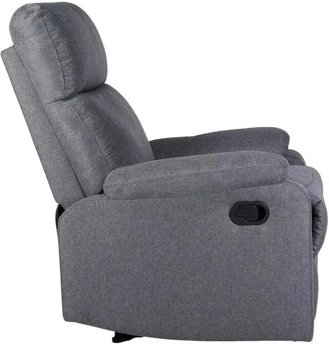 LuxuryForm DESIGN Televizní křeslo CARLOS s polohováním - šedé