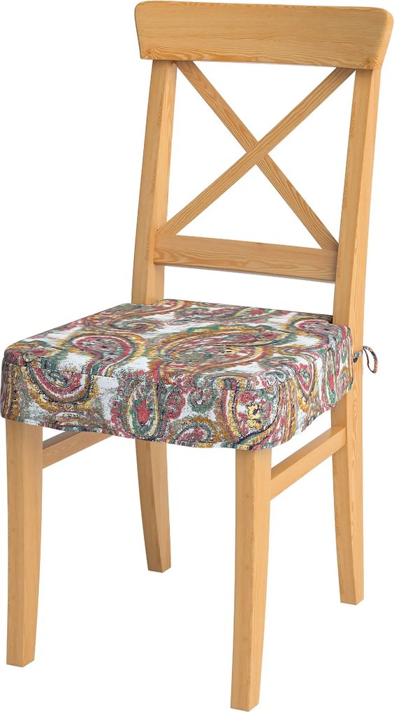 Sedák na židli IKEA Ingolf barva vícebarevná látka pletený vzor, vzorované