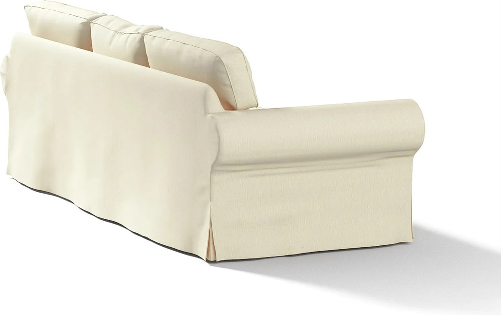 Potah na pohovku IKEA Ektorp 3-místná, rozkládací STARÝ MODEL PIXBO barva krémová látka lesklé, pletený vzor