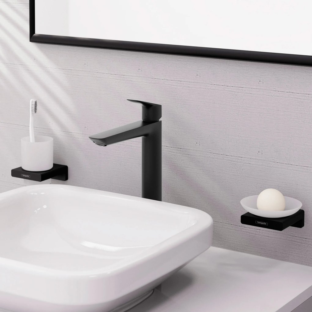 Hansgrohe Logis, páková umyvadlová baterie 240 Fine bez odtokové soupravy, černá matná, HAN-71258670