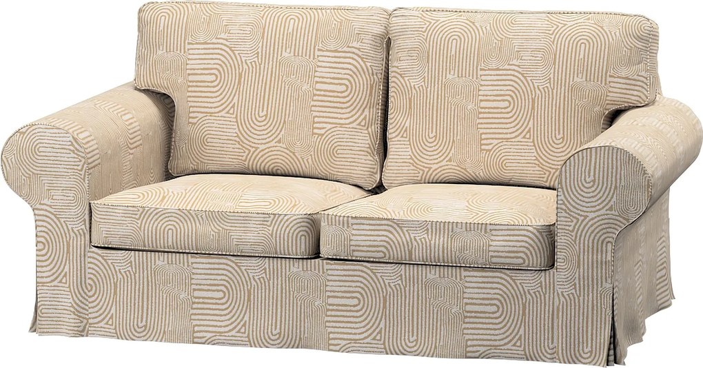 Potah na pohovku IKEA Ektorp 2-místná rozkládací NOVÝ MODEL 2012 barva béžová látka pletený vzor, vzorované