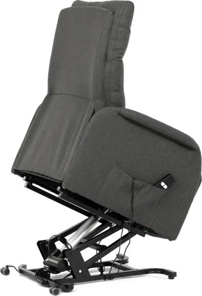 Polohovací křeslo šedé, elektrické TV-5482 GREY2