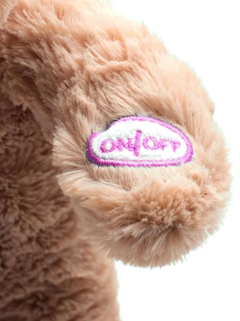 BABY MIX Plyšový usínáček medvídek s projektorem Baby Mix růžový