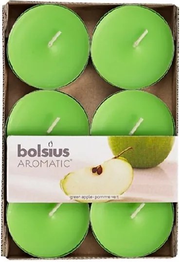 Bolsius Aromatic Čajové Maxi 6ks Green Apple vonné svíčky