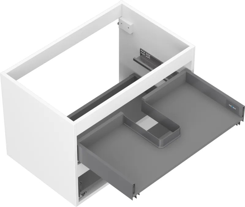 Mexen Box-A, závěsná skříňka 70 cm, 2 zásuvky, bílá matná, 91AX0-0700-470-2-01