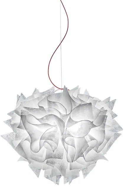 SLAMP VELSS00CTR01R00000EU Veli Couture Suspension, závěsné designové svítidlo s červeným kabelem, 2x12W E27, prům. 42cm