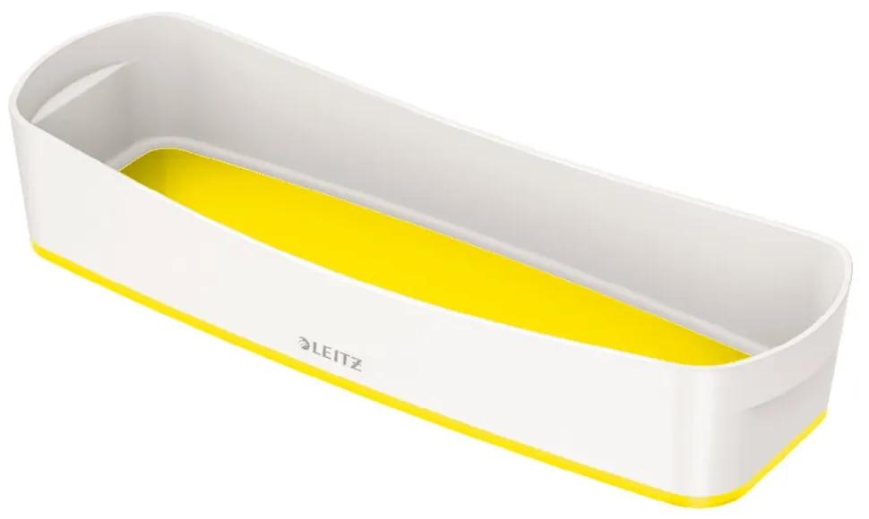Bílo-žlutý stolní organizér Leitz MyBox, délka 31 cm