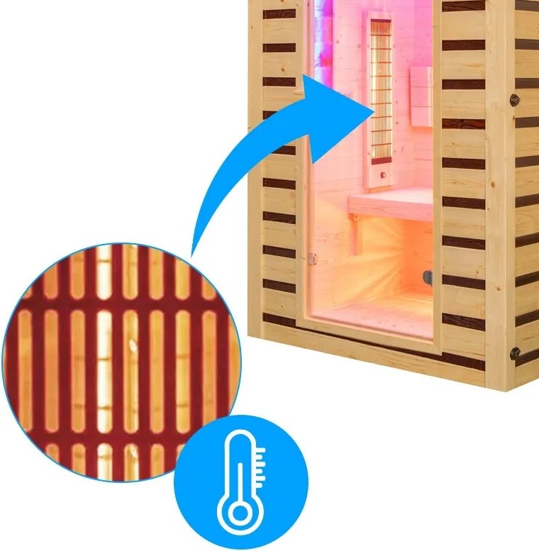 BPS-koupelny Infrasauna Relax HYD-6714 180x150, 3-4 osoby