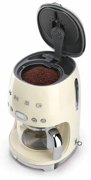 Kávovar na filtrovanou kávu 1,4l Smeg 50´s Retro Style, krémový