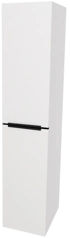 Mereo Mereo, Mailo, koupelnová skříňka vysoká 170 cm, černé madlo, Multidecor, CN594LPBBIAA