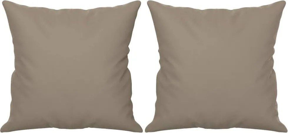 2místná pohovka s polštáři taupe 120 cm tkanina z mikrovlákna 3200965