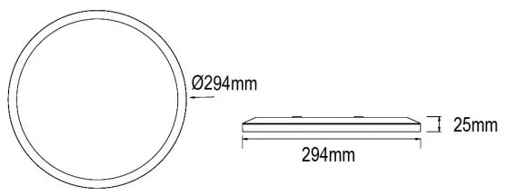 Globo 41562-18W - LED Koupelnové stropní svítidlo SAPANA LED/18W/230V IP44