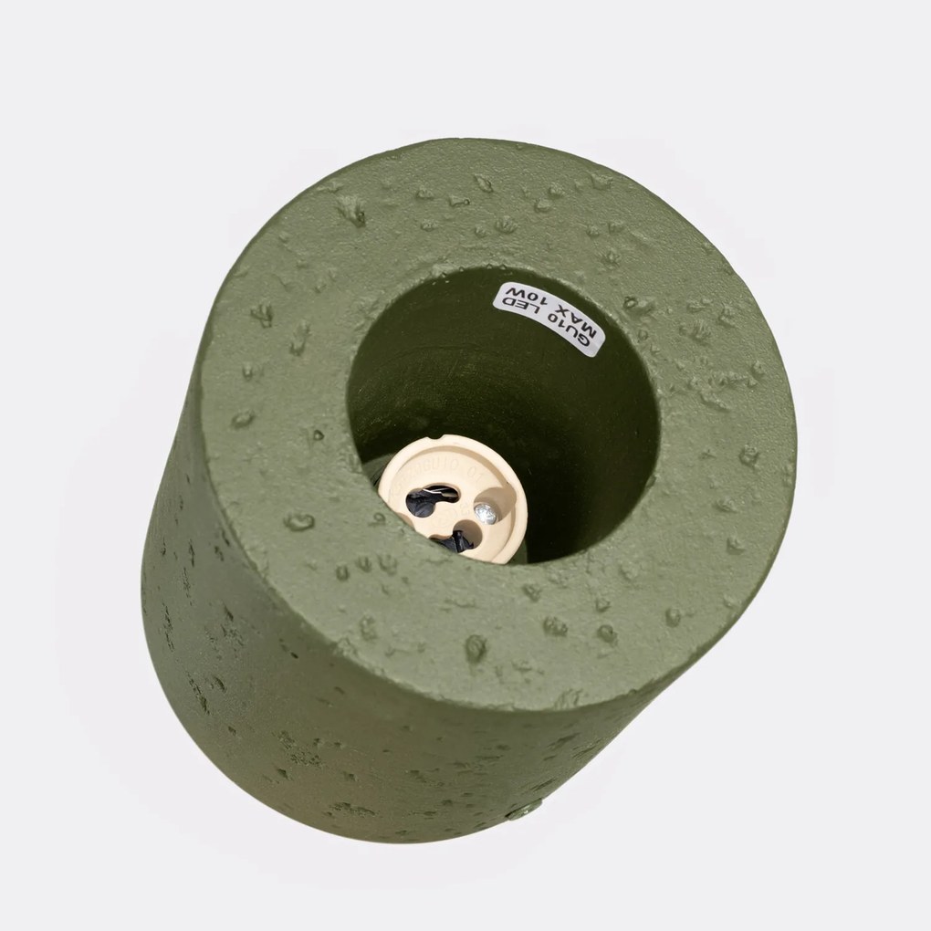 Sollux Lighting Stropní lampa ORBIS betonová olivově zelená