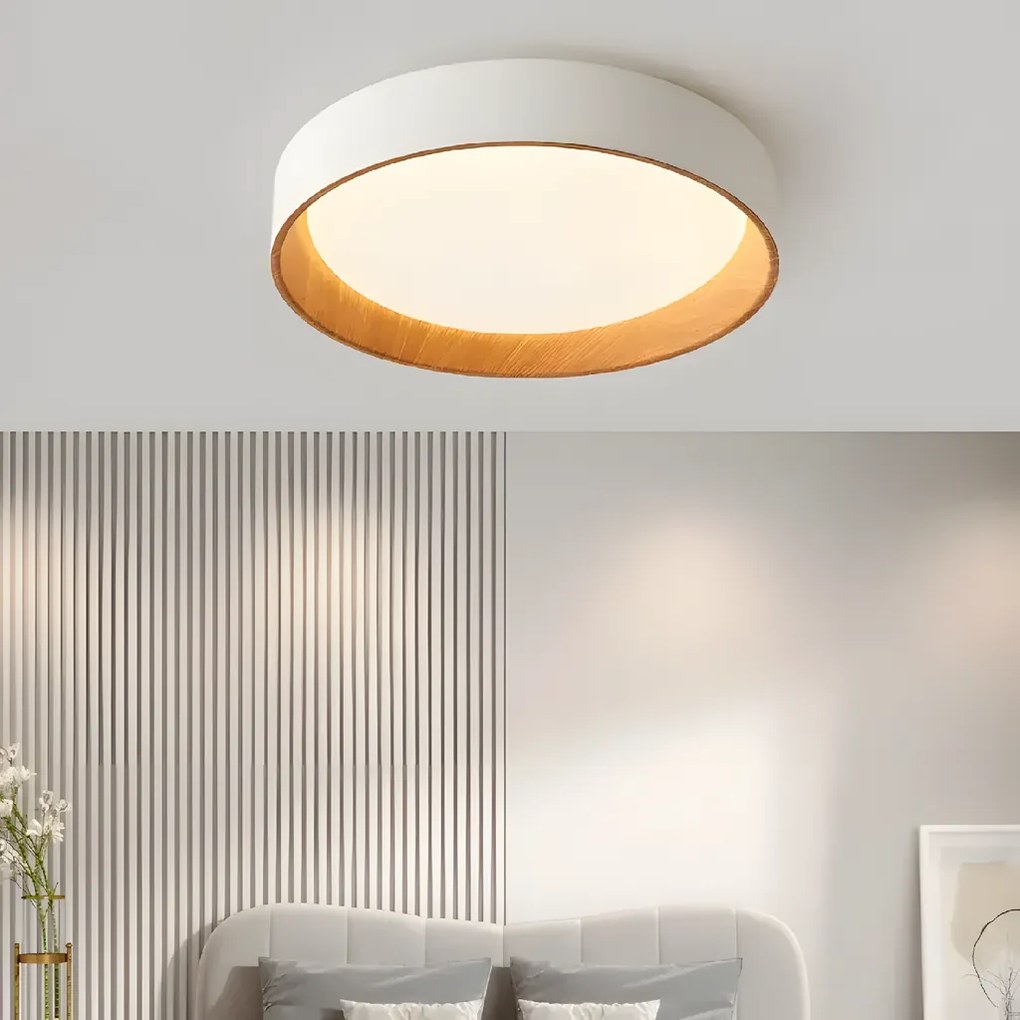 Toolight Rea, Stropní svítidlo G115-C 40CM WOOD, OSW-06381