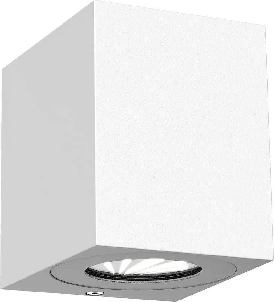 NOR 49711001 Venkovní nástěnné svítidlo Canto Kubi 2 2x6W LED bílá čirá - NORDLUX