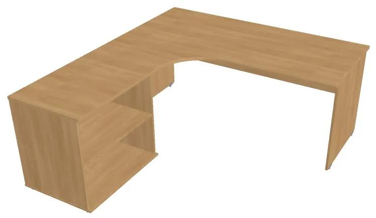 Sestava stolu a skříně pravá 180 cm - Hobis Gate GE 1800 60 H P Dekor stolové desky: dub, Dekor lamino podnože: dub