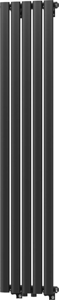 Gamma Verto, topné těleso 296x1400 mm, 505 W, černá matná, GMA-VER-140296-BK