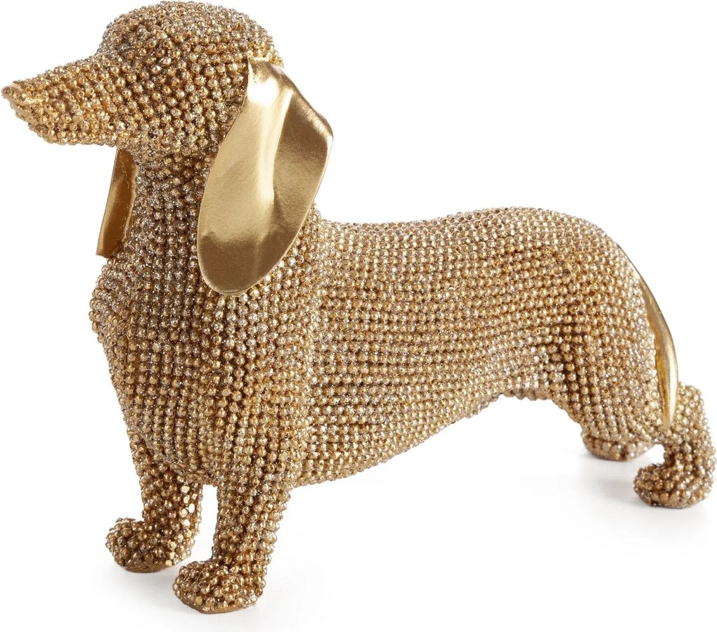 DEKORAČNÍ SOŠKA ELDO 19X6X12 CM ZLATÁ