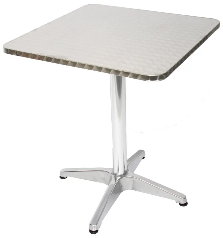 Hlinikový bistro stůl 11356, čtverec - v70 x 60 x 60 cm