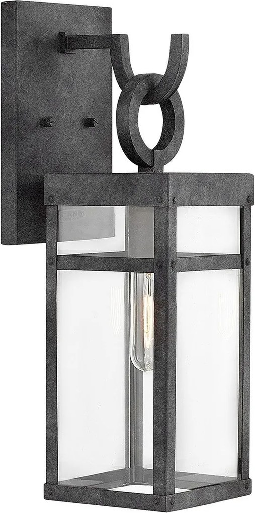 Venkovní lucerna Elstead PORTER M 47 cm zvětralý zinek
