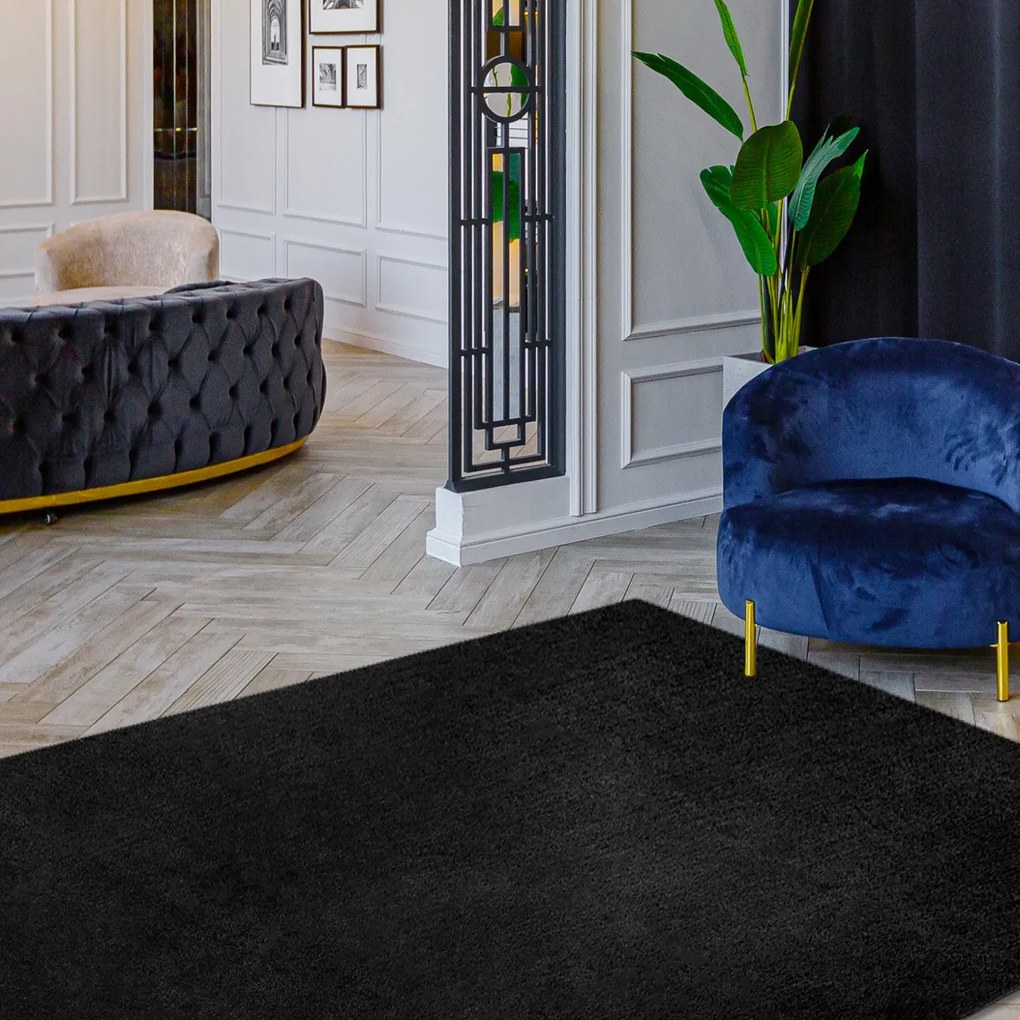 Dywany Łuszczów, Kusový koberec Visco Rabbit Dark grey 5, 140x190, šedá, dětský pokoj