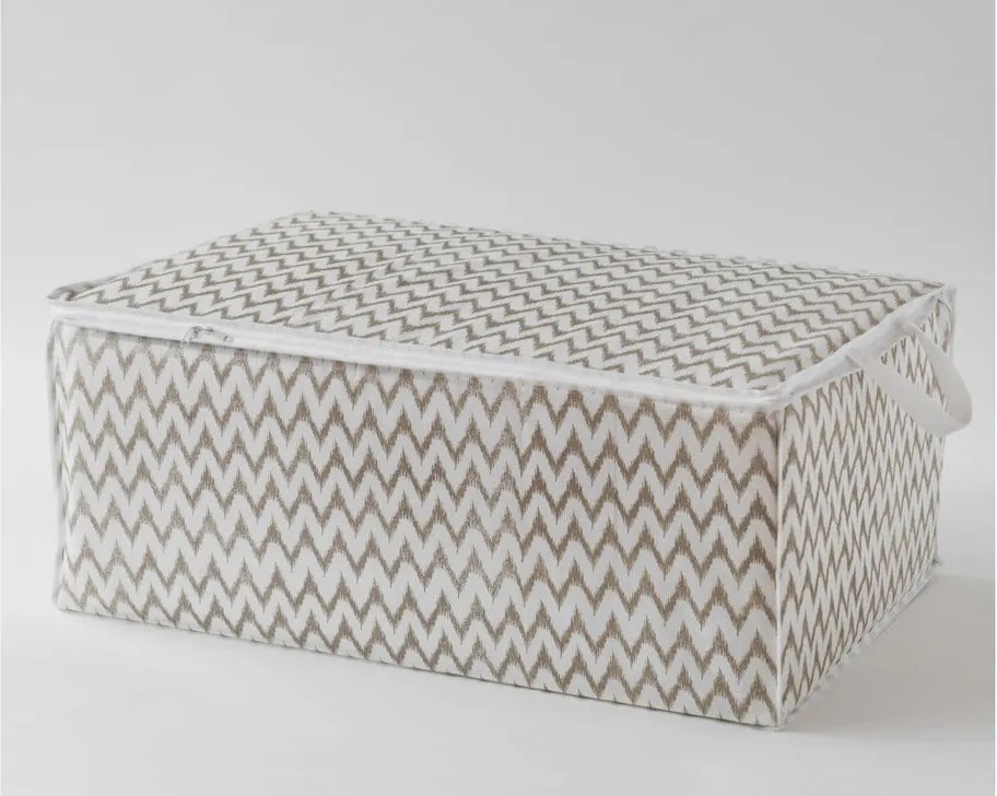 Béžový úložný box Compactor Ikat, 70 x 50 cm